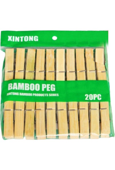 Xintong 2 Paket 20'li Bambu Mandal 40 Adet Ahşap Mandal Xintong 2 Paket 20'li Bambu Mandal 40 Adet Ahşap Mandal