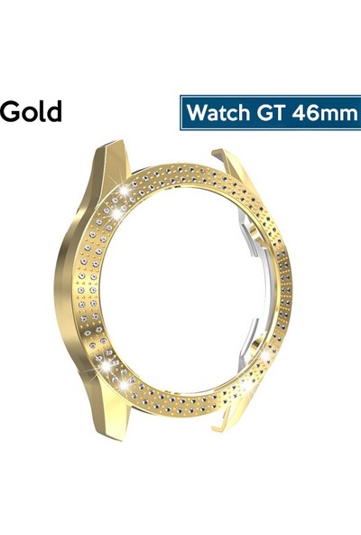 Vendas Huawei Gt2 46MM Diamond Taş Tasarımlı Işlemeli Bumper Silikon Kılıf