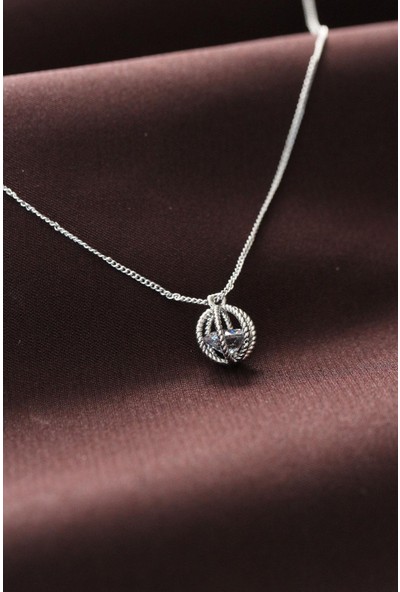 Erbilden Erb Küre Içinde Taş Tasarımlı Kadın Kolye Erbilden Erb Küre Içinde Taş Tasarımlı Kadın Kolye