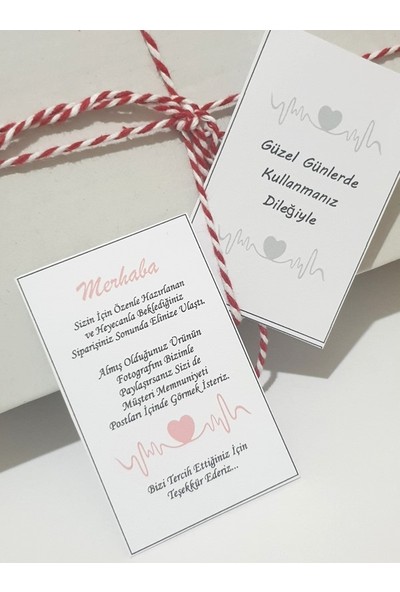 Butik Sosyetik Teşekkür Kartı 8,5 x 5,5 cm 50 Adet Butik Sosyetik Teşekkür Kartı 8,5 x 5,5 cm 50 Adet