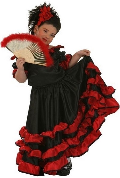 Tahtakale Marketi Ispanyol Kız Kostümü Çocuk Ispanyol Kıyafeti