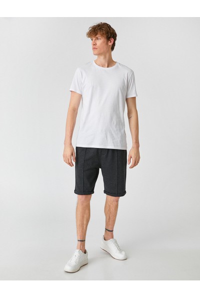 Koton Biyeli Kırçıllı Şort