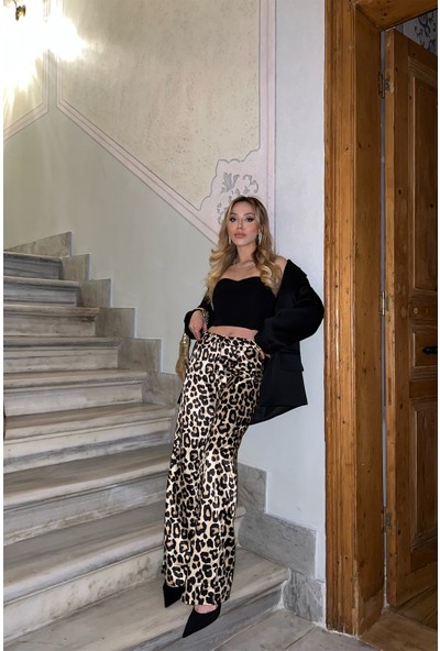 Eyyo Leopar Desen Pantolon ATE573