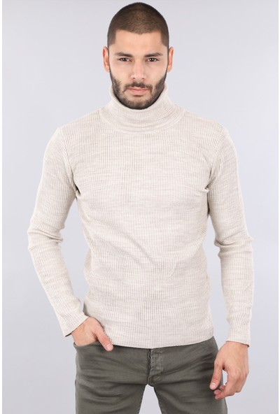 Arlin Erkek Balıkçı Yaka Ekstra Slim Fit Örme Bej Triko/kazak Arlin Erkek Balıkçı Yaka Ekstra Slim Fit Örme Bej Triko/kazak