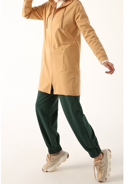 ALLDAY Pis Dikişli Fermuarlı Hırka