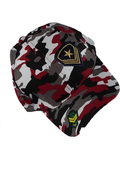 Tidi Kids Erkek Çocuk Bordo & Siyah Kamuflaj Desenli Şapka 8-12 Yaş Arasıdır Tidi Kids Erkek Çocuk Bordo & Siyah Kamuflaj Desenli Şapka 8-12 Yaş Arasıdır