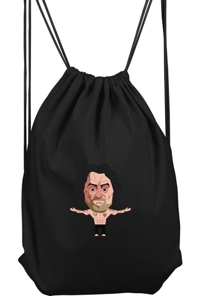 Hero Tasarım Robert De Niro Spor Sırt Çantası 36X50 cm BLL1044 Siyah