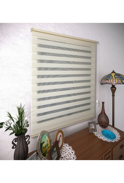 Asya Krem Dar Pliseli Zebra Perde Asya Krem Dar Pliseli Zebra Perde