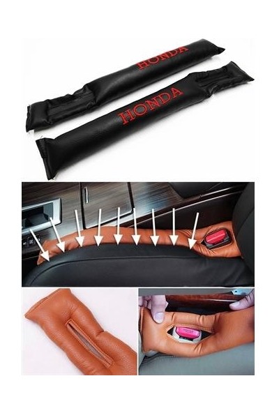 Tvet Honda Yazılı Deri Koltuk Konsol Arası Boşluk Kapatıcı SK002289