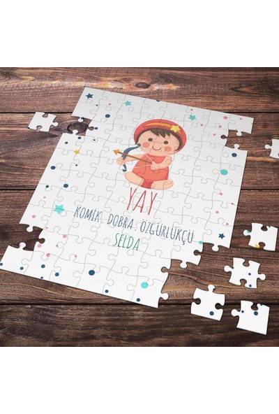 E-Hediyeci Kişiye Özel Yay Burcu Tasarımlı Puzzle E-Hediyeci Kişiye Özel Yay Burcu Tasarımlı Puzzle
