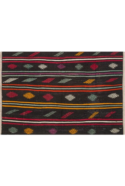 Anadolu El Dokuma Multı Renk Çiçekli Vintage Kilim Anadolu El Dokuma Multı Renk Çiçekli Vintage Kilim