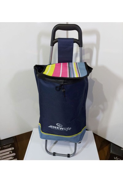 Newlife New Life Tek Teker Pazar Arabası Ses Yapmayan Teker Cüzdan Bölmeli Lacivert Newlife New Life Tek Teker Pazar Arabası Ses Yapmayan Teker Cüzdan Bölmeli Lacivert