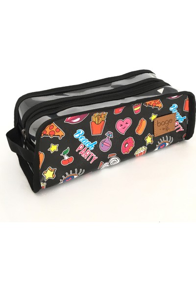 Ege Online Egeonline Bage Desenli Şeffaf Kozmetik Makyaj Çantası Kalemlik Ege Online Egeonline Bage Desenli Şeffaf Kozmetik Makyaj Çantası Kalemlik