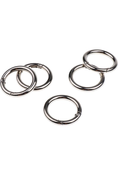 Segolike 5 Adet Yuvarlak Daire Karabina Kampı Bahar Yapış Klip Kanca Anahtarlık Gümüş 30MM (Yurt Dışından) Segolike 5 Adet Yuvarlak Daire Karabina Kampı Bahar Yapış Klip Kanca Anahtarlık Gümüş 30MM (Yurt Dışından)