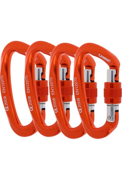 Segolike 4x 25KN Paketi Kilitleme Karabina Kaya Tırmanışı Köpek Klip Hamak Kanca (Yurt Dışından)