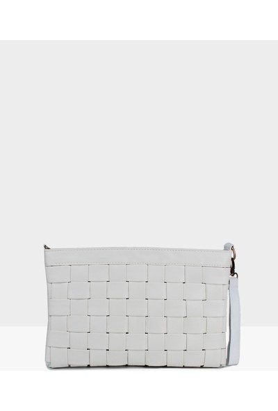 Krnvl Since 1982 Kadın Beyaz El Örgüsü Portföy Clutch Çanta Krnvl Since 1982 Kadın Beyaz El Örgüsü Portföy Clutch Çanta