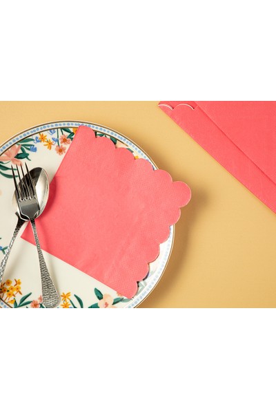 English Home Festival Kağıt Peçete Koyu Pembe 33 x 33 cm 20'li