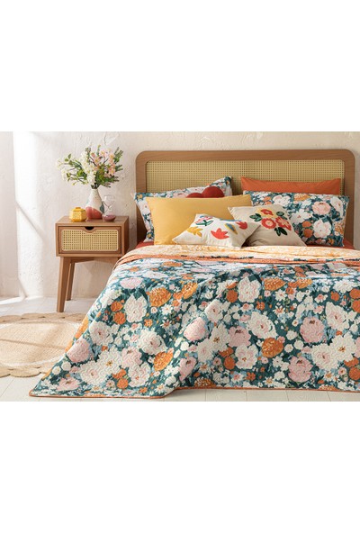 English Home Camellia Tek Kişilik Çok Amaçlı Örtü 160 x 220 cm. Pembe