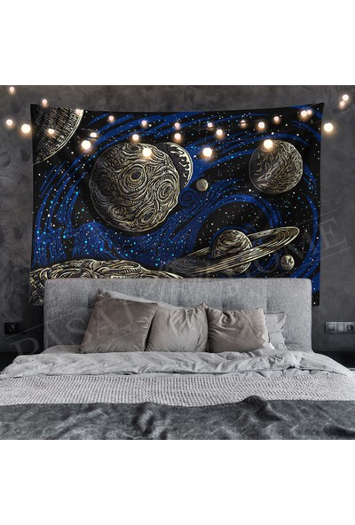 Evlium Dark Galaxy Duvar Örtüsü