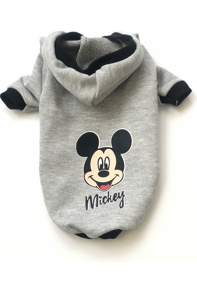 Miss Daisy Pet Boutique Missdaisy Petboutique Gri Kapüşonlu Sweatshirt