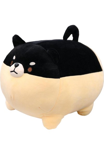 Perfeclan Köpek Peluş Bebek Oyuncak Çocuk Oyuncak Yumuşak Yavru Köpek Yastık Dolması Oyuncak Siyah 50 cm (Yurt Dışından)