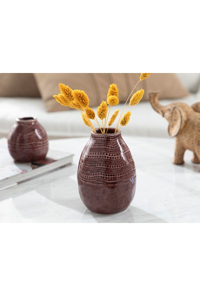 English Home Erica Vazo 9,5X9,5X13CM Bordo