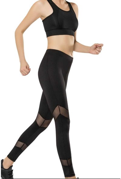 Neslihan Yılmaz Butik Kadın Tayt Tül Detaylı Neslihan Yılmaz Butik Kadın Tayt Tül Detaylı