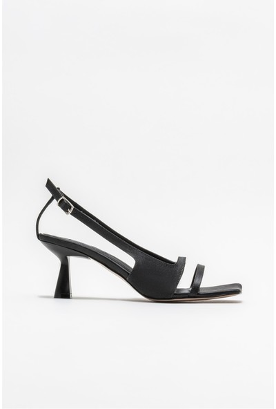 Elle Shoes Siyah Kadın Topuklu Sandalet