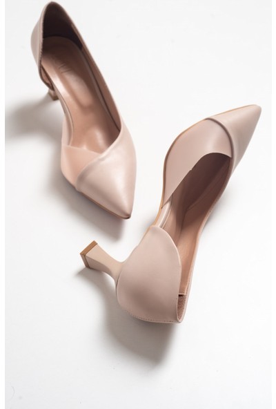 Luvi 353 Ten Cilt Topuklu Kadın Ayakkabı