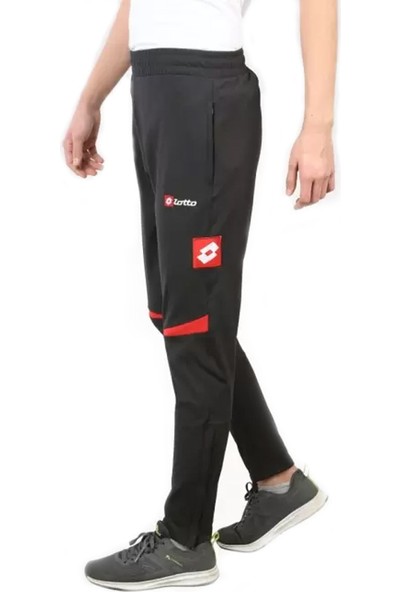Lotto Siyah Kırmızı Antrenman Spor Eşofman Altı N8162 Lotto Siyah Kırmızı Antrenman Spor Eşofman Altı N8162