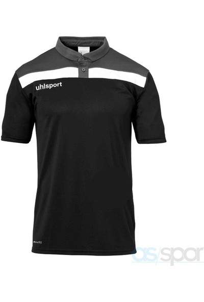 Uhlsport Siyah Beyaz Polo T-Shirt Offense 1002213