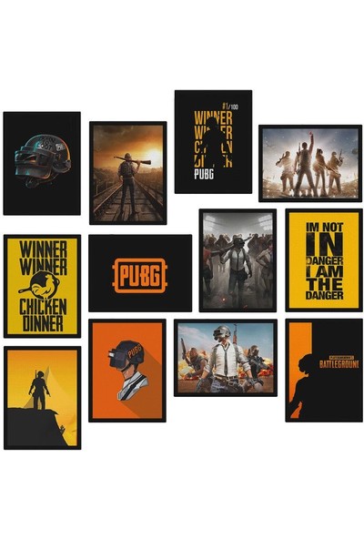 Pubg 12 Parça Mdf TABLOZLLTB216