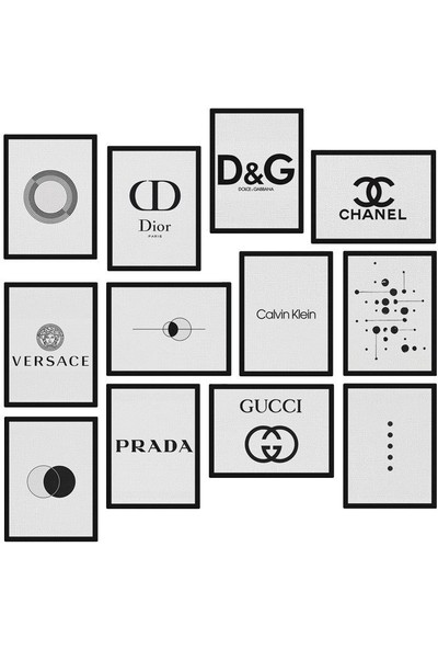 Markalar 12 Parça Mdf TABLOZLLTB256