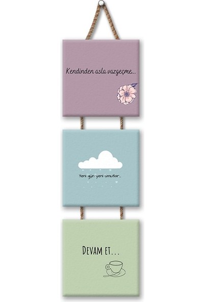 Motivasyon 3 Parça Ipli Mdf TABLOTLHT182