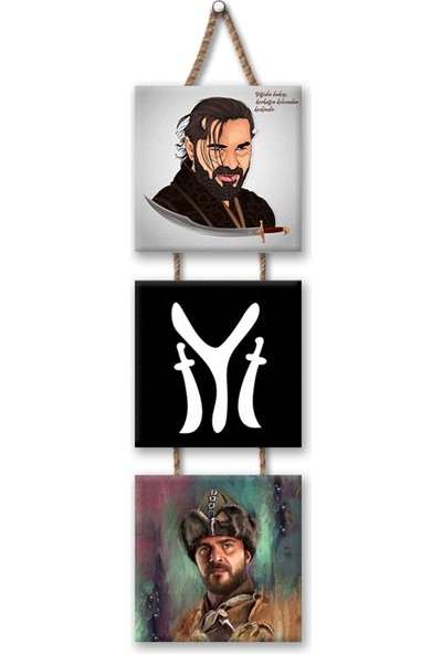 Kayı Boyu 3 Parça Ipli Mdf TABLOTGTB1308 Kayı Boyu 3 Parça Ipli Mdf TABLOTGTB1308