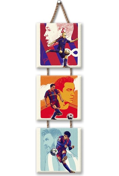 Barcelona 3 Parça Ipli Mdf TABLOTLHT291