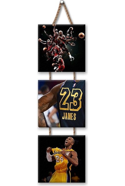 Basketbol 3 Parça Ipli Mdf TABLOTLH2641