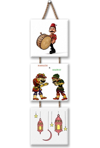 Ramazan 3 Parça Ipli Mdf TABLOTLH1012