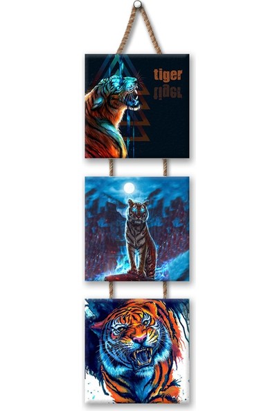 Tiger 3 Parça Ipli Mdf TABLOTLH1021