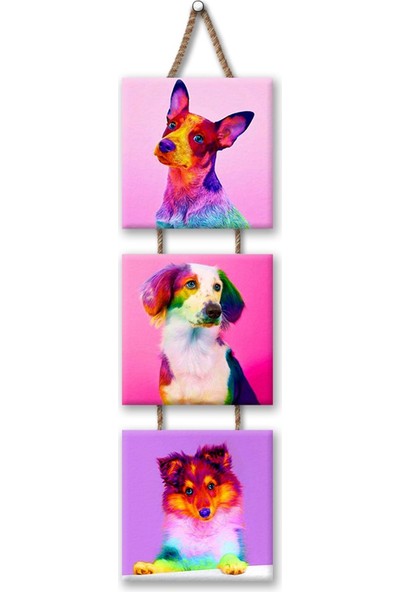 Dog 3 Parça Ipli Mdf TABLOTLH1027