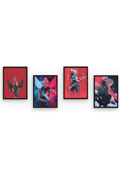 Jett 4 Parça Mdf TABLOSLA421 Jett 4 Parça Mdf TABLOSLA421