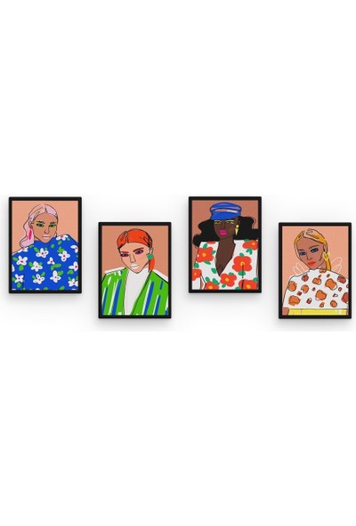 Women 4 Parça Mdf TABLOTGTB1237