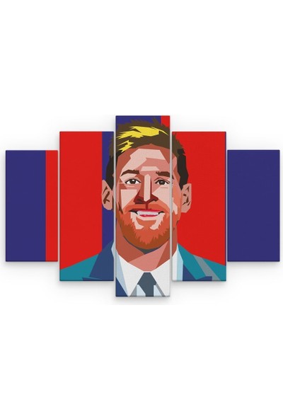 Lionel Messi 5 Parça Mdf TABLOTGTB186