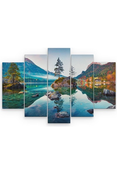 Göl Manzarası 5 Parça Mdf TABLOTGTB459
