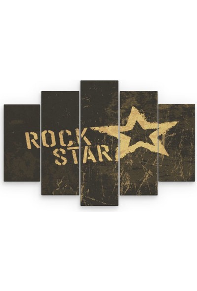 Rock Star 5 Parça Mdf TABLOTGTB578