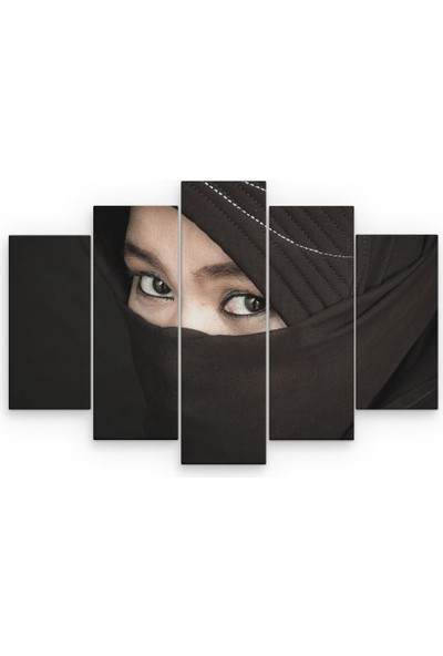 Muslim Woman 5 Parça Mdf TABLOTGTB816