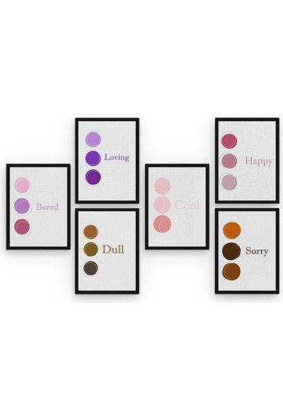 Daireler 6 Parça Mdf TABLOGMZ441