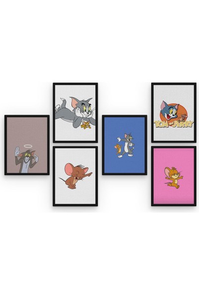 Tom ve Jerry 6 Parça Mdf TABLOGMZ399