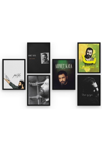 Ahmet Kaya 6 Parça Mdf TABLOGMZ152 Ahmet Kaya 6 Parça Mdf TABLOGMZ152