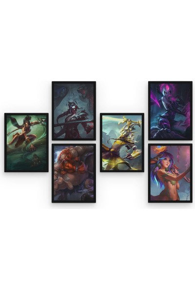Lol Jungle 6 Parça Mdf TABLOGMZ343 Lol Jungle 6 Parça Mdf TABLOGMZ343